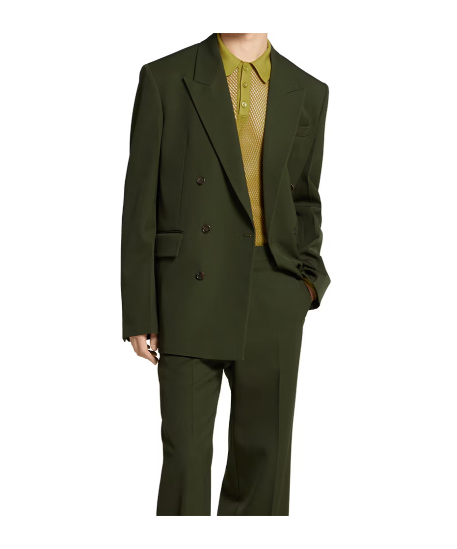 GUCCI Gucci Double-Breasted Light Wool Gabardine Jacket